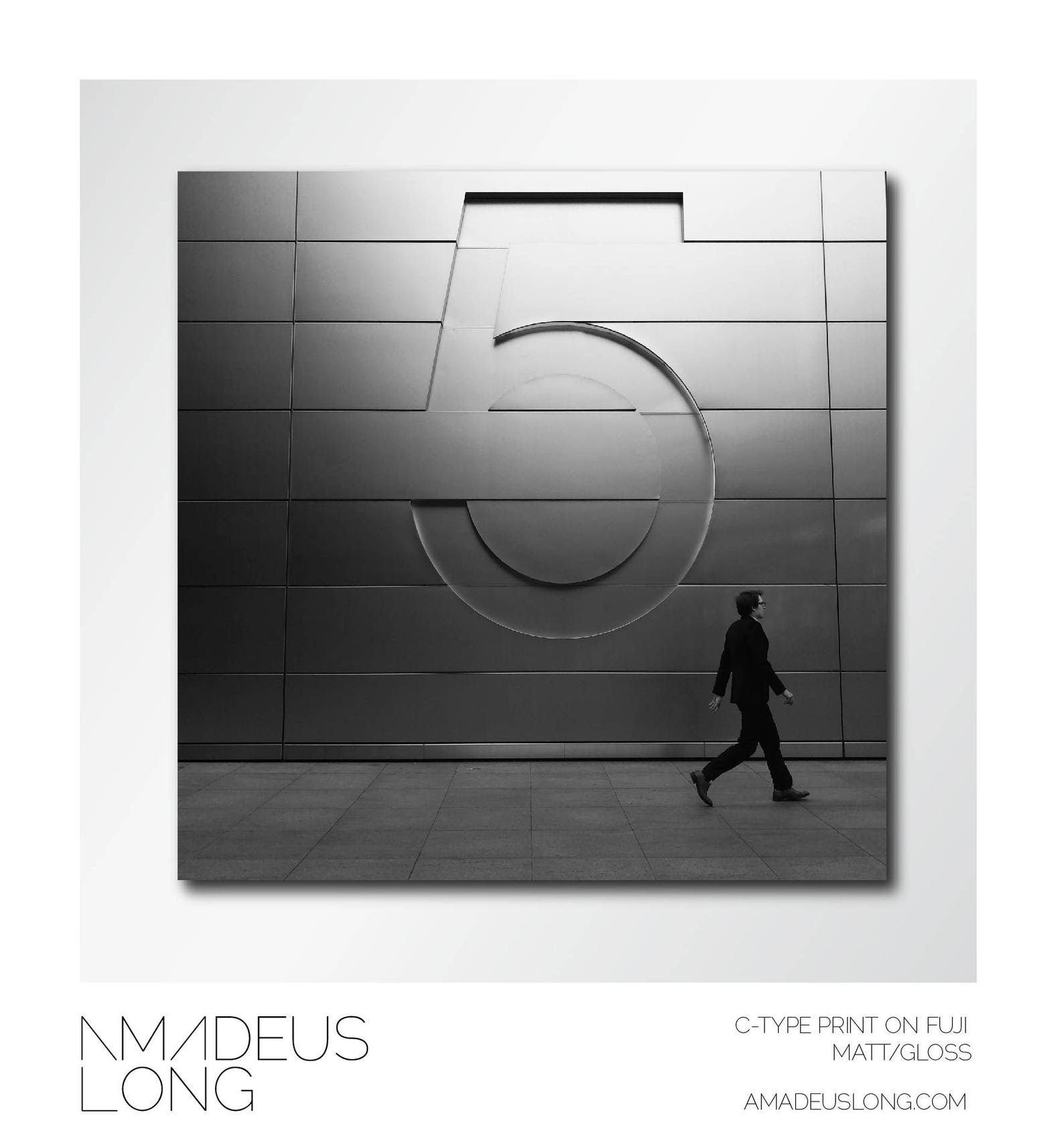 Typography Print, Typography Wall Art, Typography Poster, Number 5 Sign ...