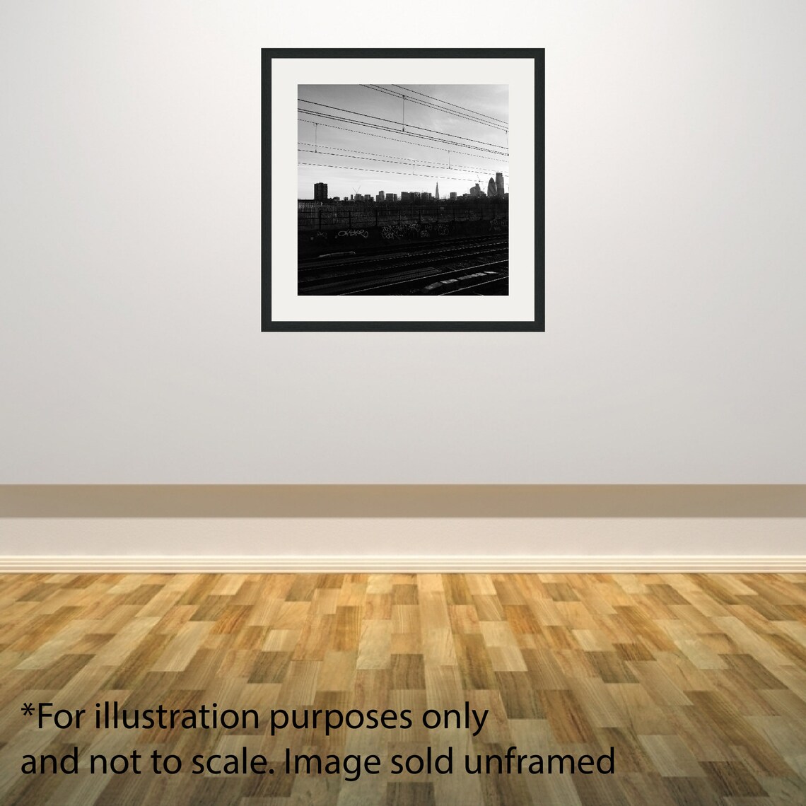 Cityscape Art, City Scape Print, London Skyline, Train Tracks, London ...