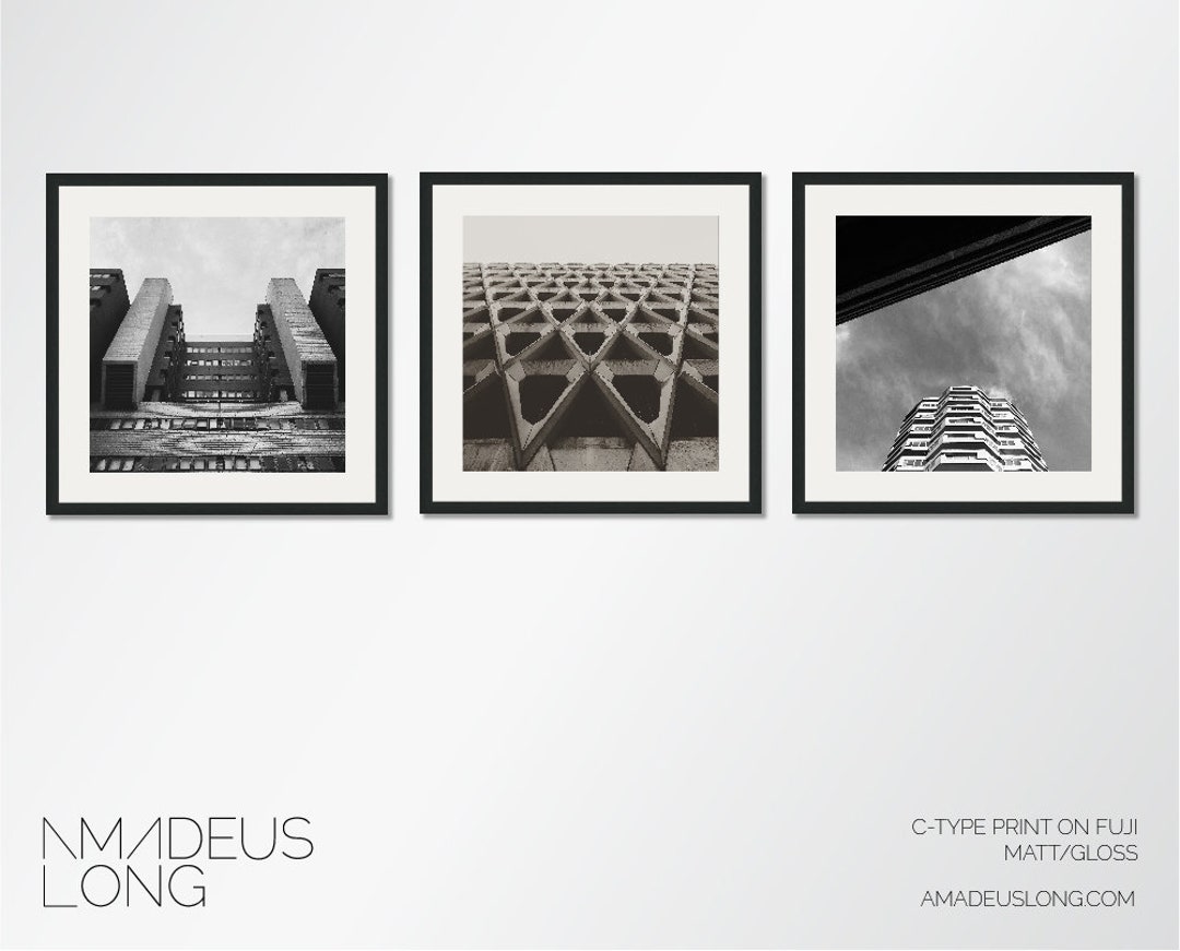 The Brutalism Collection: Set of 3 Brutalism Prints, Brutalism, Print ...