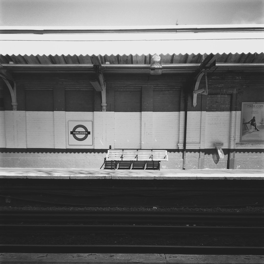 London Underground Print, Minimal Print, Harlesden, Minimal Photography ...