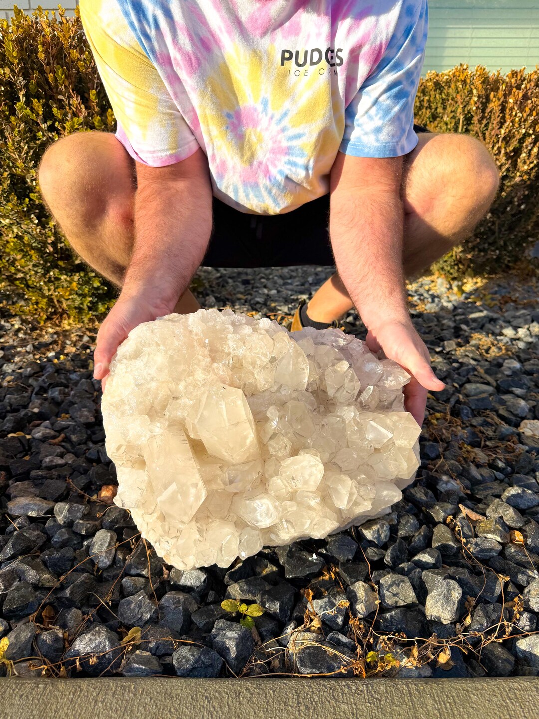 Massive 70lb Natural Quartz Crystal Cluster Large Statement Mineral ...