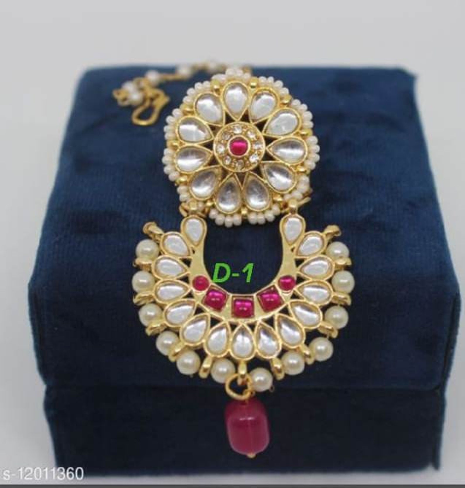 Beautiful Pearl Maang Tikka/Kundan Maang Tikka/Punjabi Maang | Etsy