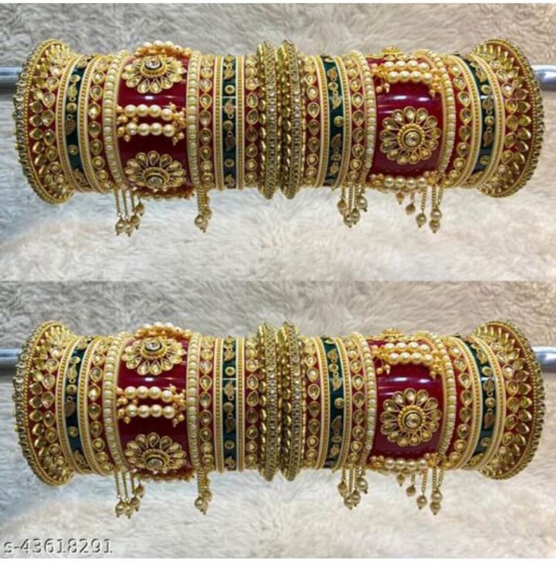 Beautiful Indian Bangle Set Bridal Bangles Metal Bangles - Etsy