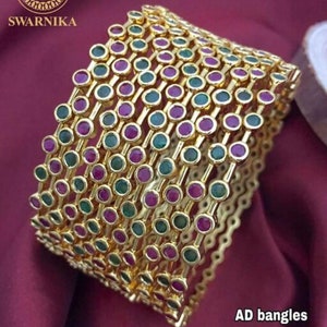 Awesome Sabyasachi Bangles/ Statement Bangles With Stone /jadau Rajwadi ...