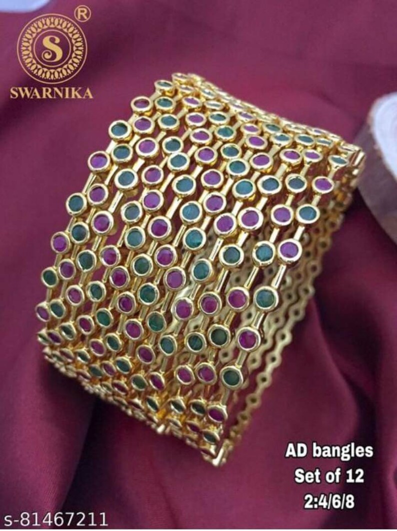 Awesome Sabyasachi Bangles/ Statement Bangles With Stone - Etsy