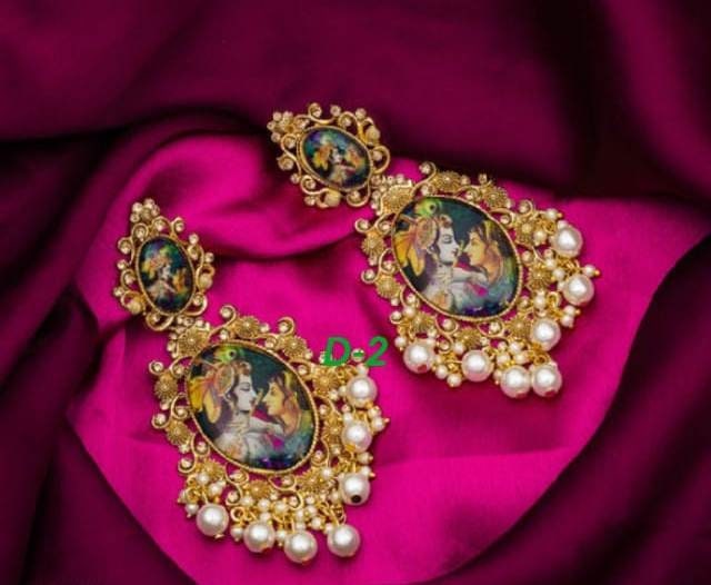 Designer Indian Handmade Kundan Ethnic Gold Earrings - Etsy