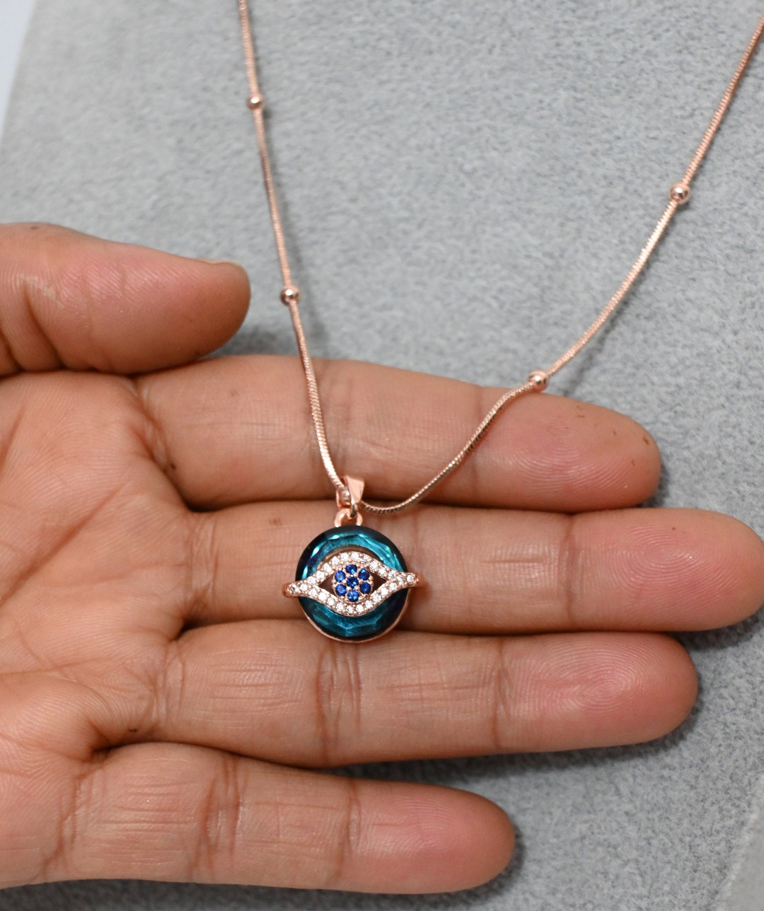 Rose Gold Chain Pendent Girl Pendent Indian Pendent. - Etsy