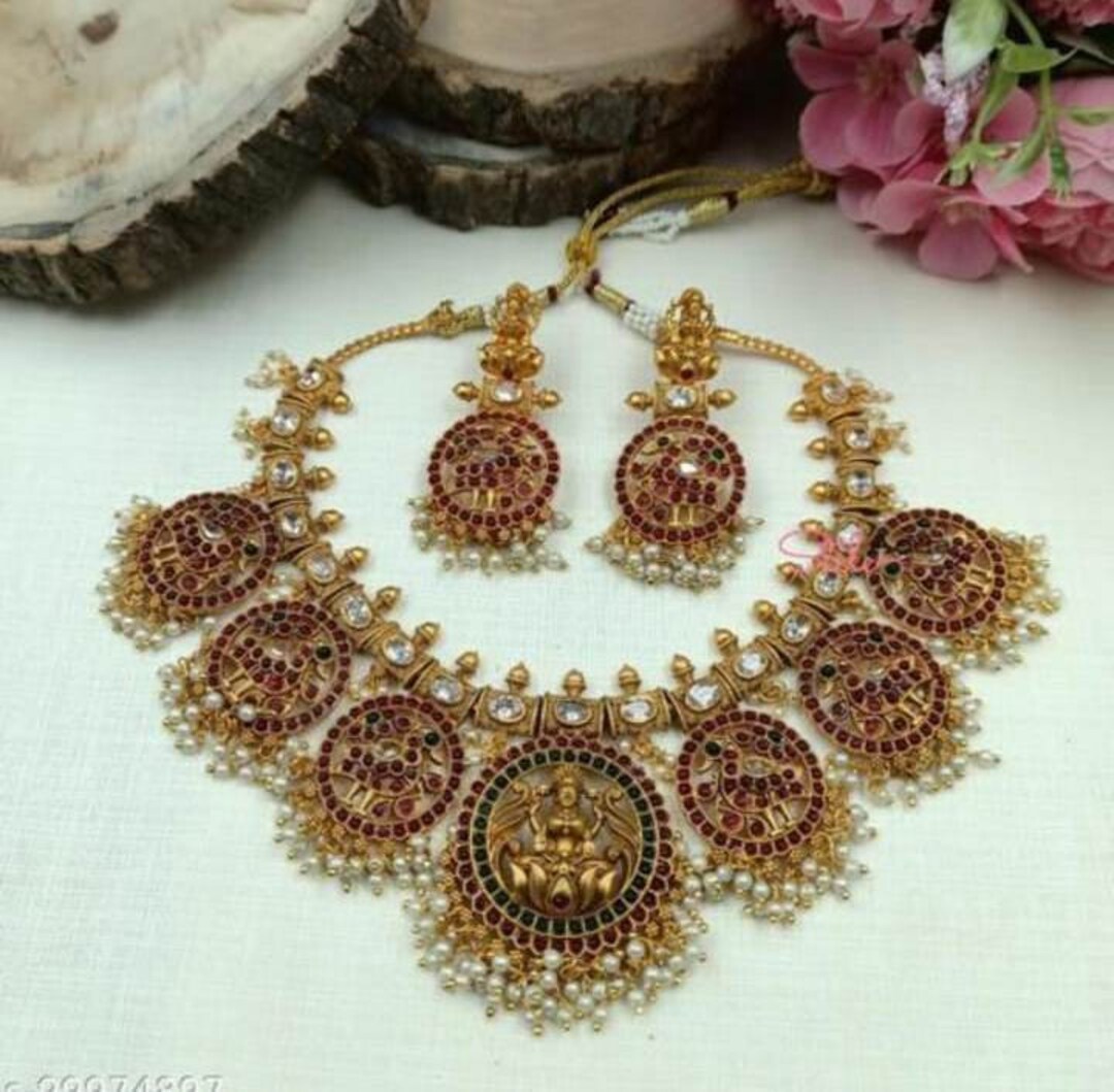 Awesome Temple Jewelry Full Set Bridal Jewelry, Traditional Jewelry ...