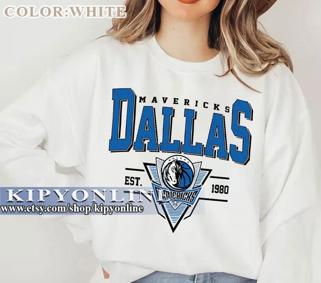 Vintage Style Dallas Basketball Sweatshirt, Retro Dallas Sweatshirt ...