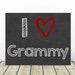 I Love Grammy, Printable Chalkboard Sign, Baby Photo Prop, Gift for ...