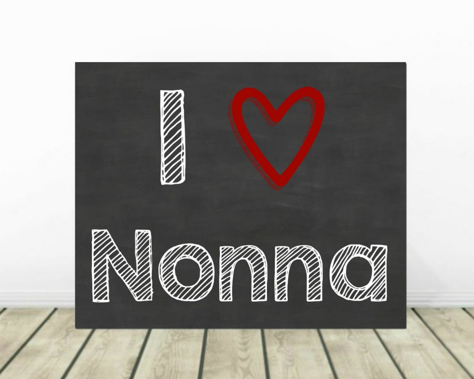 I Love Nonna Printable Chalkboard Sign Baby Photo Prop Gift - Etsy