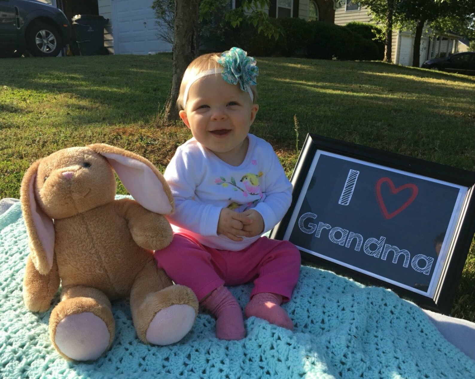 I Love Grandma, Printable Chalkboard Sign, Baby Photo Prop, Gift for ...