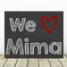 We Love Mima, Printable Chalkboard Sign, Baby Photo Prop, Gift for Mima ...