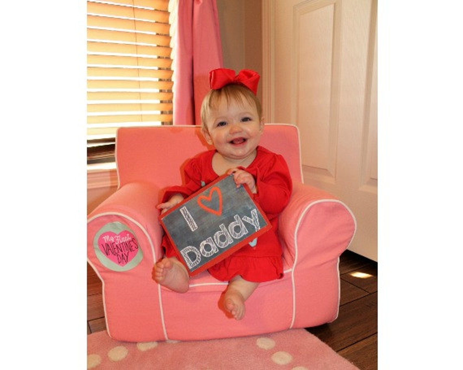 I Love Daddy, Printable Chalkboard Sign, Baby Photo Prop, Gift for Dad ...