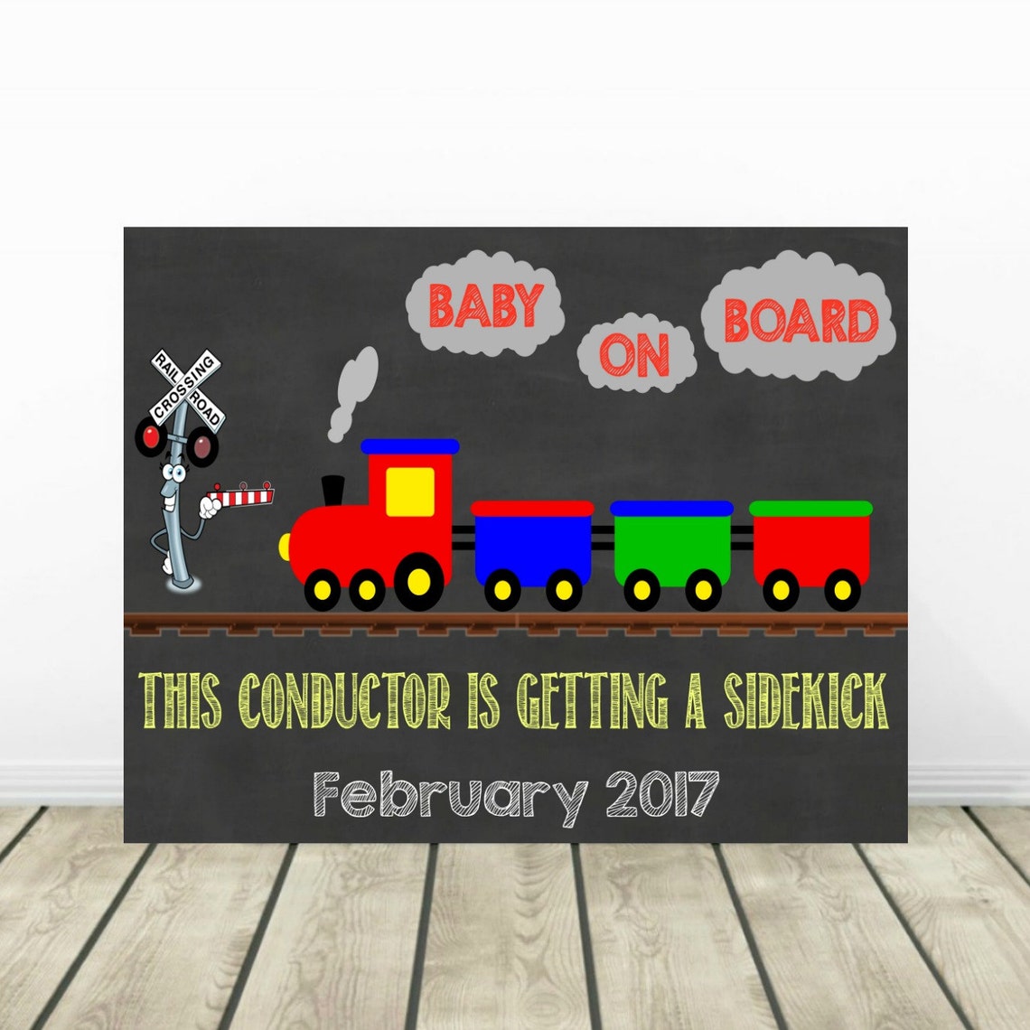 Train Pregnancy Announcement 2nd Pregnancy Announcement - Etsy
