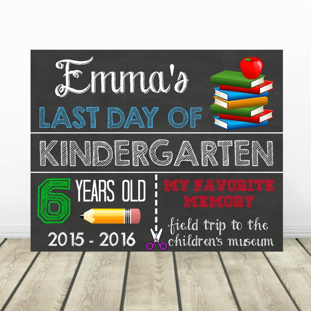 Last Day of School Sign, End of School, End of the Year, End of School ...