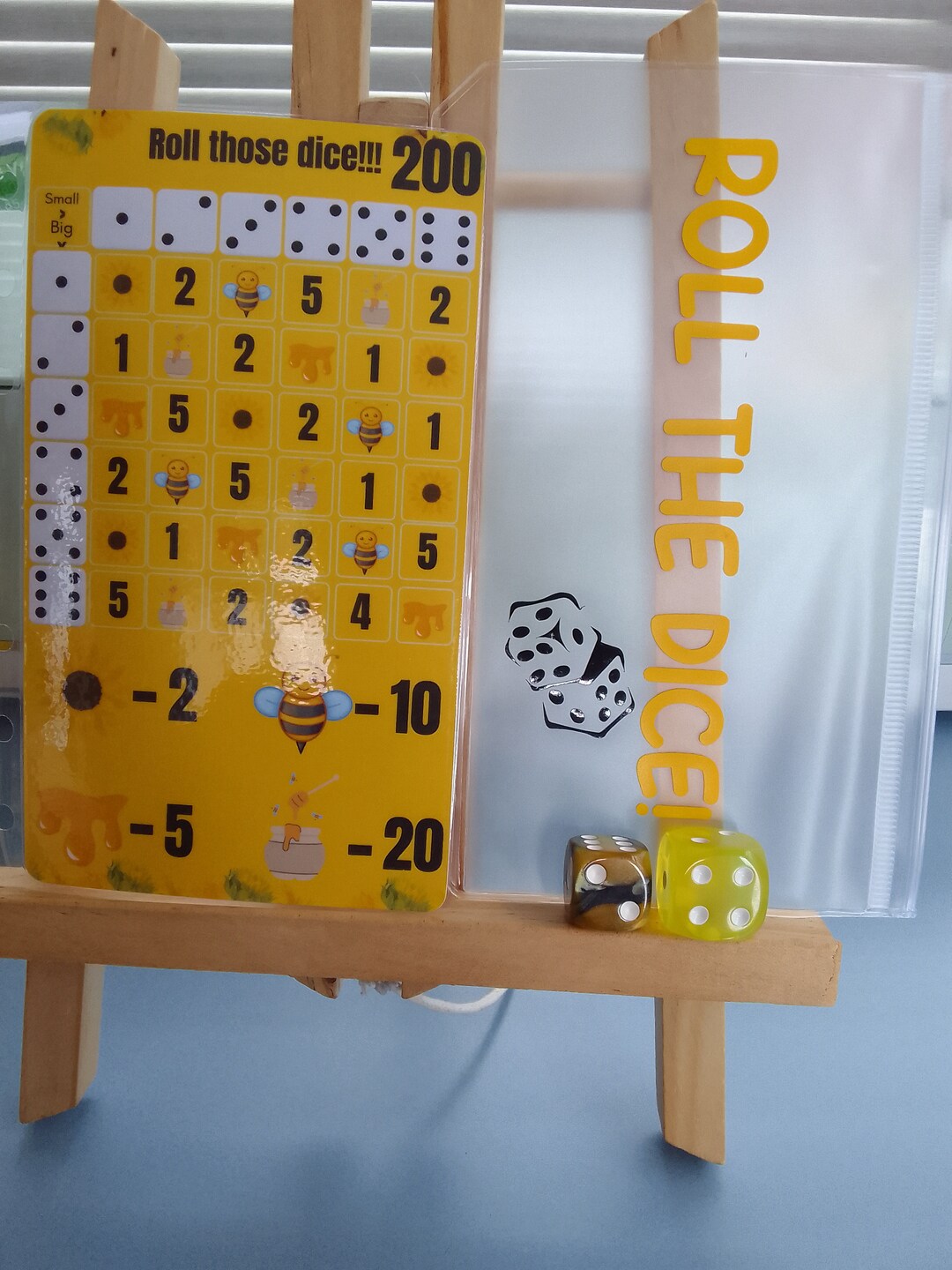A6 Roll the Dice Challenge With Custom Designed Wallet and 2 Dice - Etsy