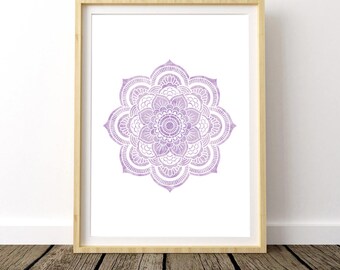 Watercolor mandala | Etsy