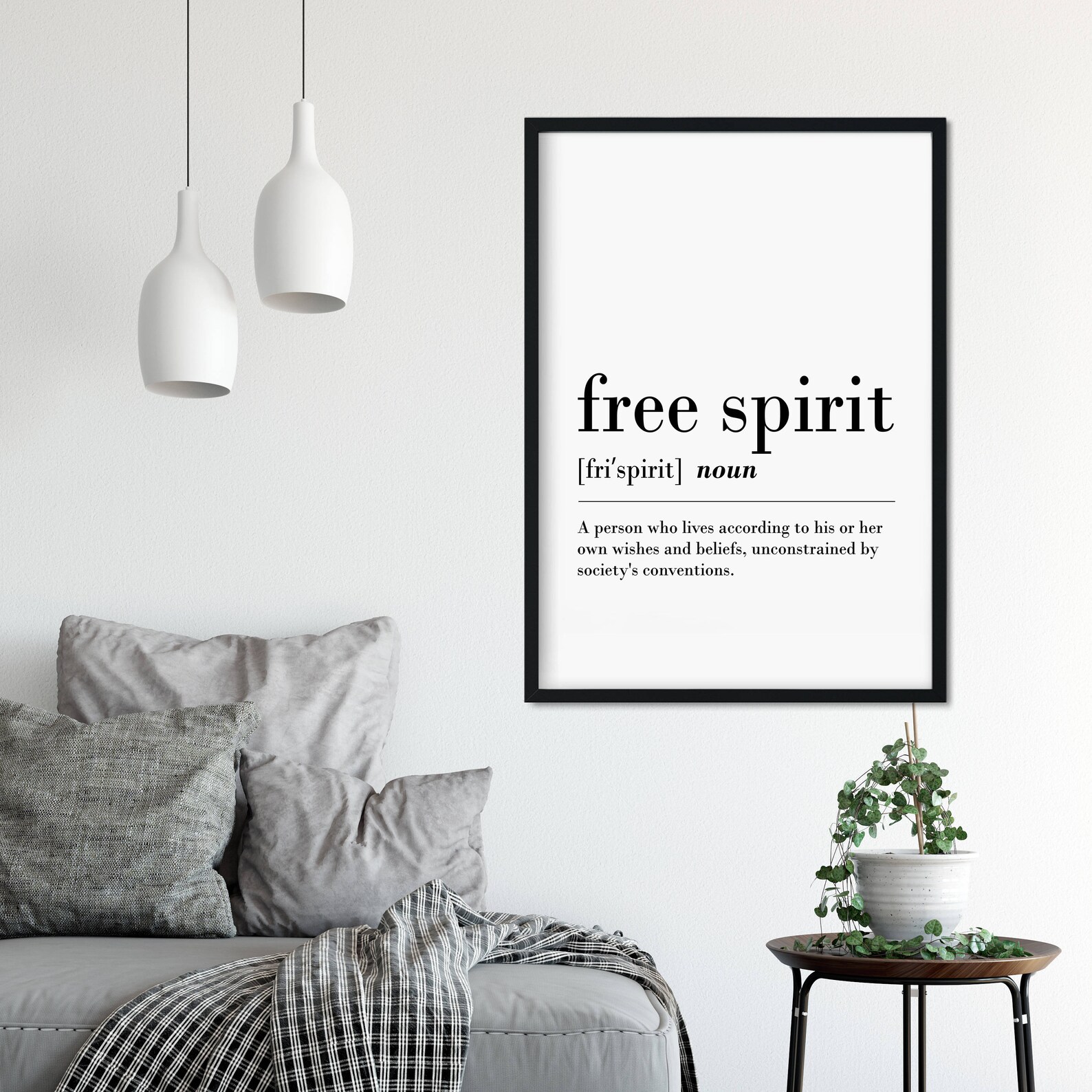 Free Spirit Definition Print Definition Printable Large | Etsy