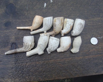 Antique clay pipes | Etsy