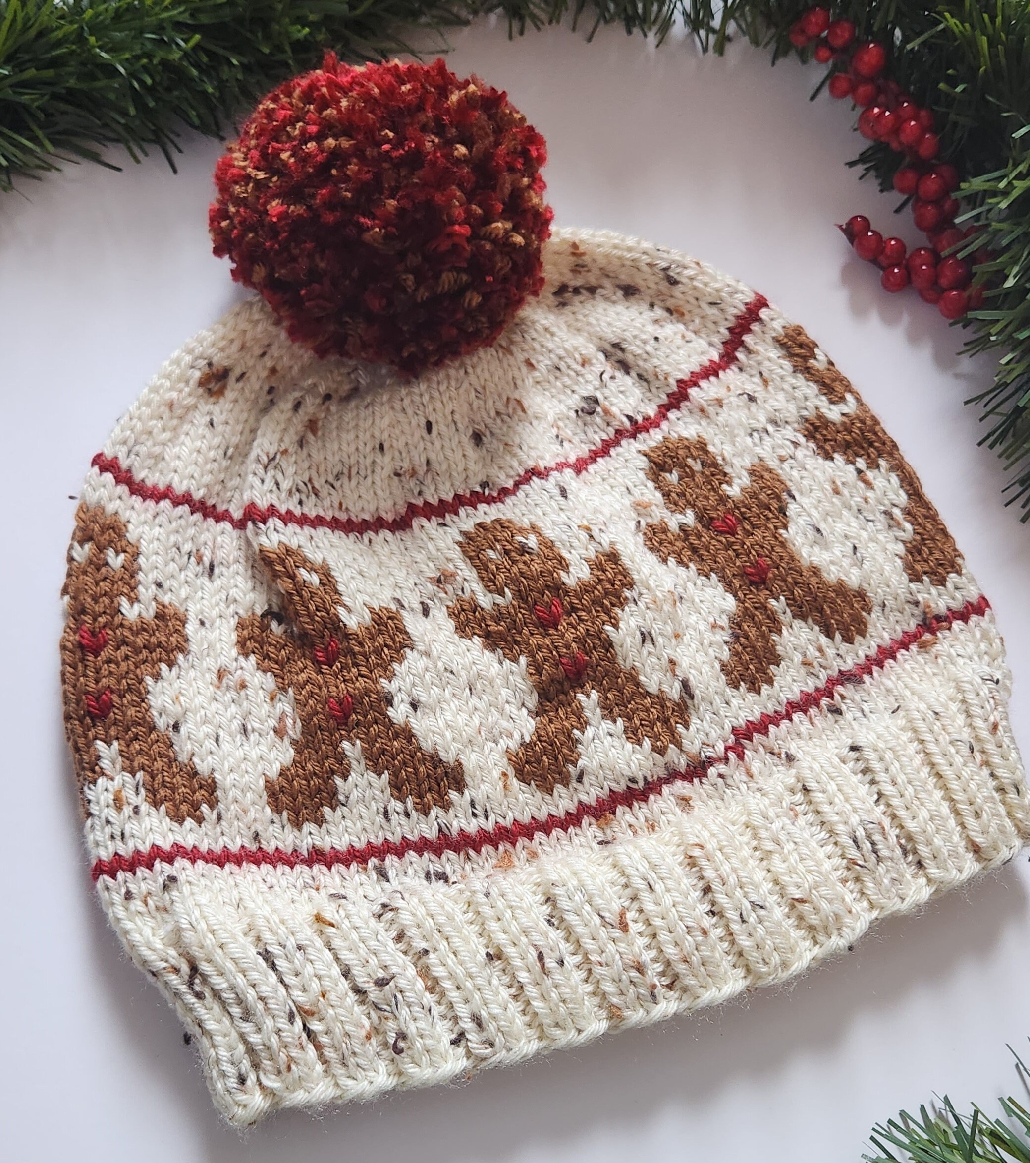 Knitted Colorwork Beanie PDF Pattern, Digital Knitting Pattern, Oh ...