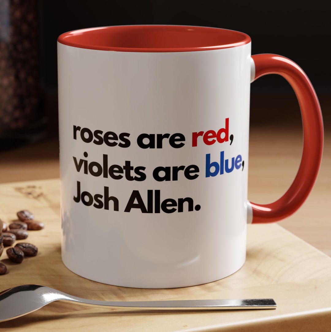 Accent Coffee Mug Buffalo Fan Ceramic Mug Josh Allen Fan Merch Buffalo ...