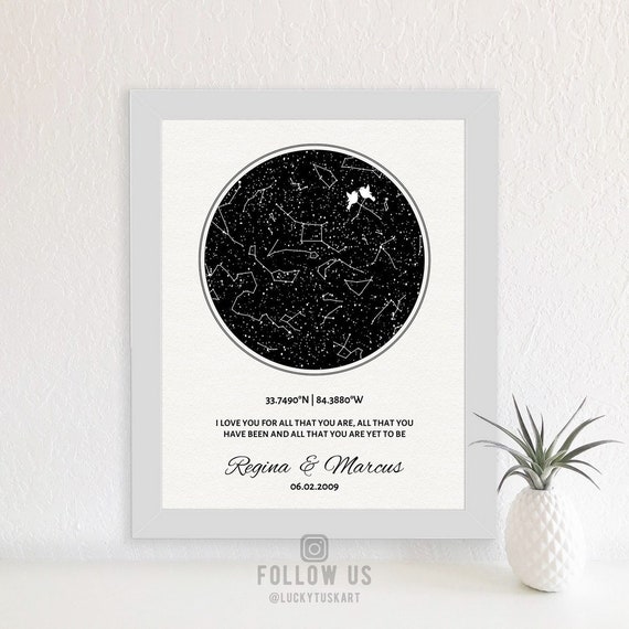 Paper Anniversary 1 Year Anniversary Gift Personalized | Etsy