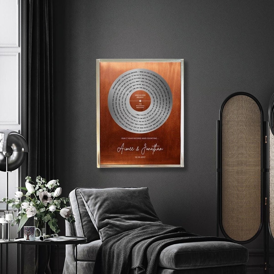 Our Song Lyrics, 7th Year Anniversary, Wedding Song, Copper Anniversary ...