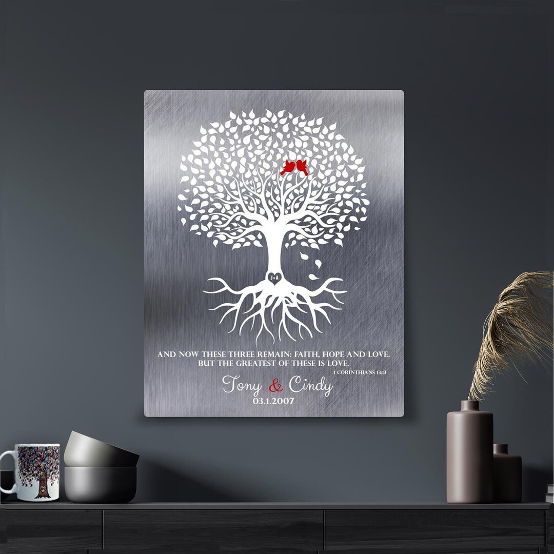 Tin Anniversary Gift, 10 Year Anniversary, Tin Presents, 10th Year ...