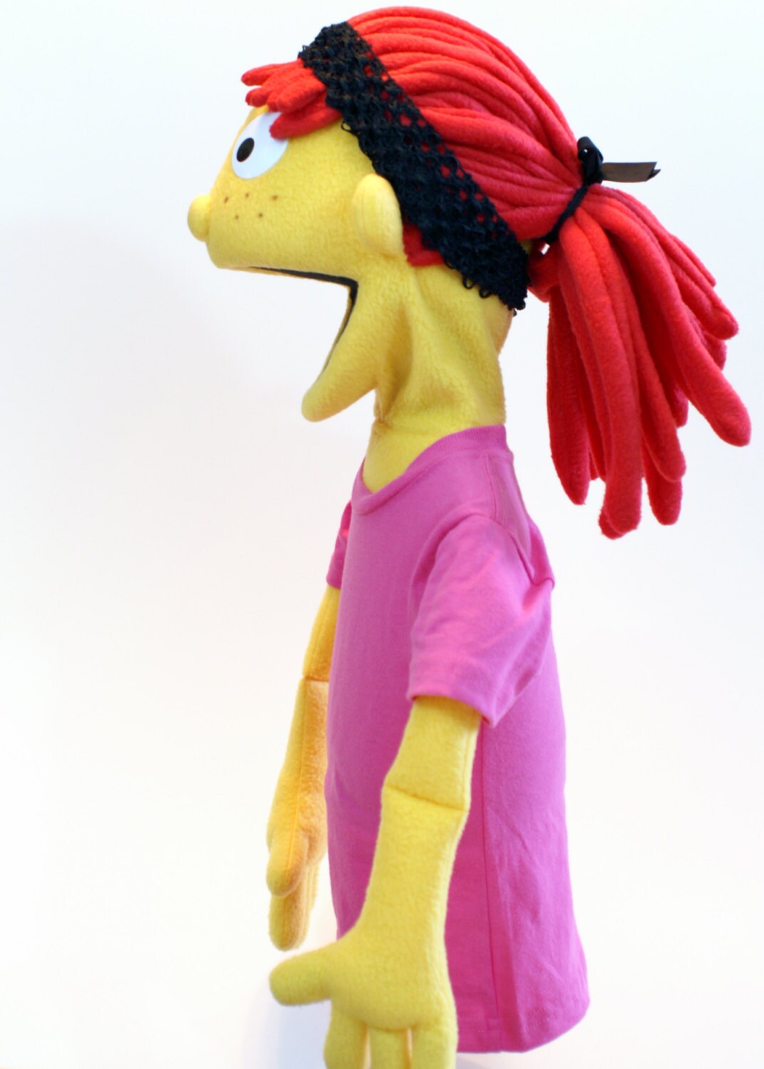 Black Light Hand Puppet Customizable Girl Puppet 1 - Etsy