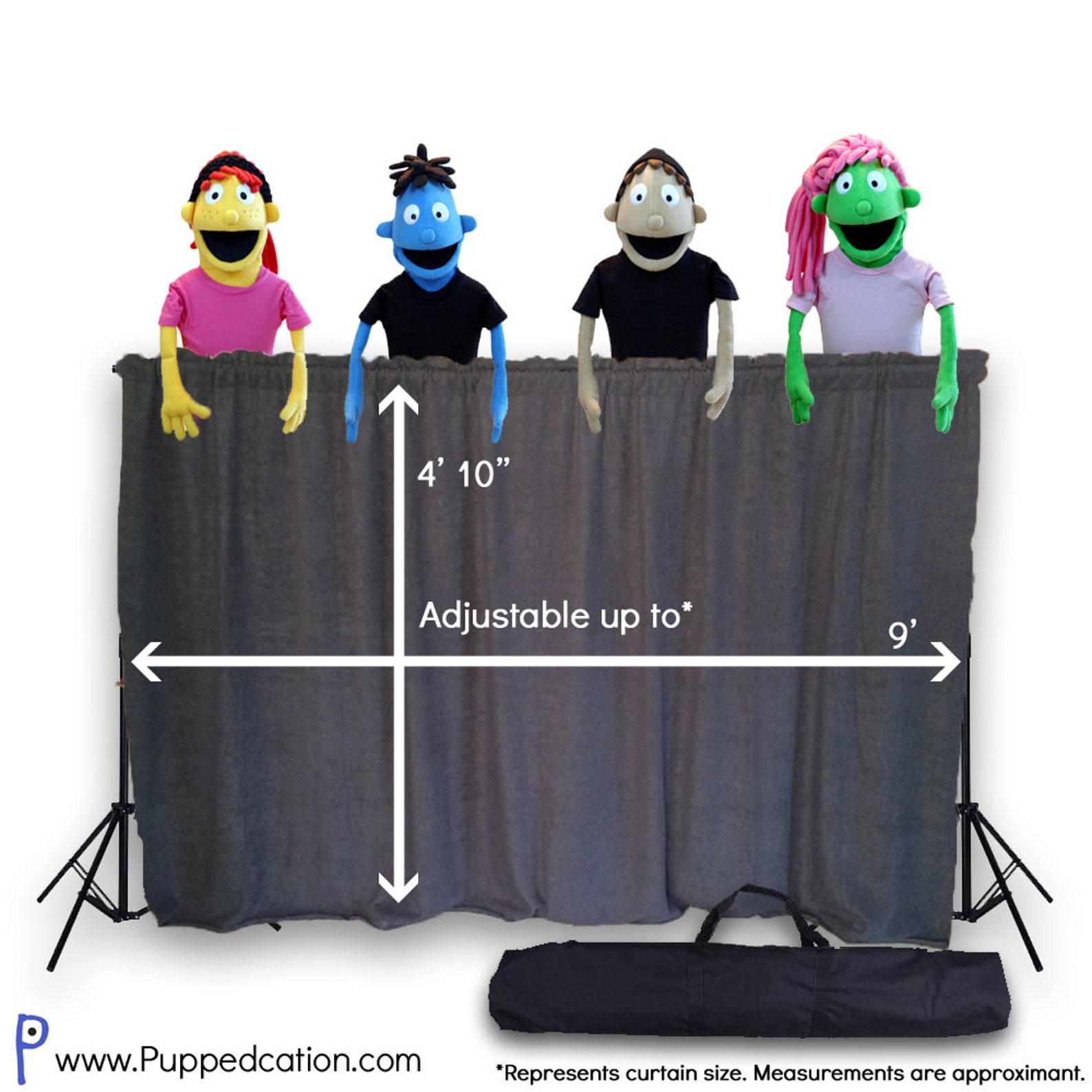 Classroom Puppet Stage - Portable Tripod Puppet Theater W/bag - Etsy