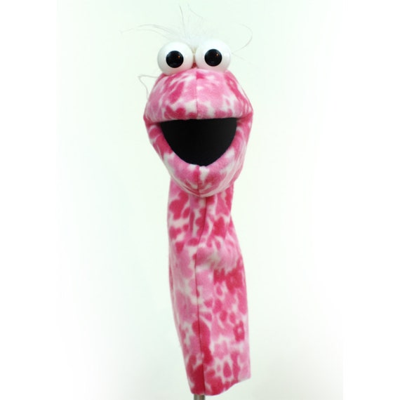 Hand Puppet PINK Flower Print Playful Puppet Pal™ - Etsy