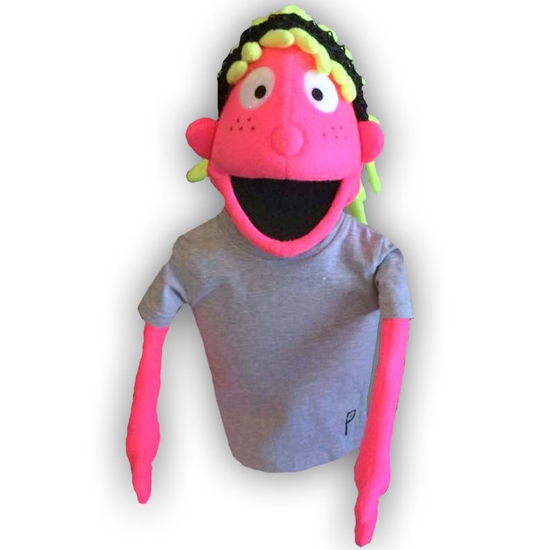 Black Light Hand Puppet - Customizable Girl Puppet #1 - Professional ...