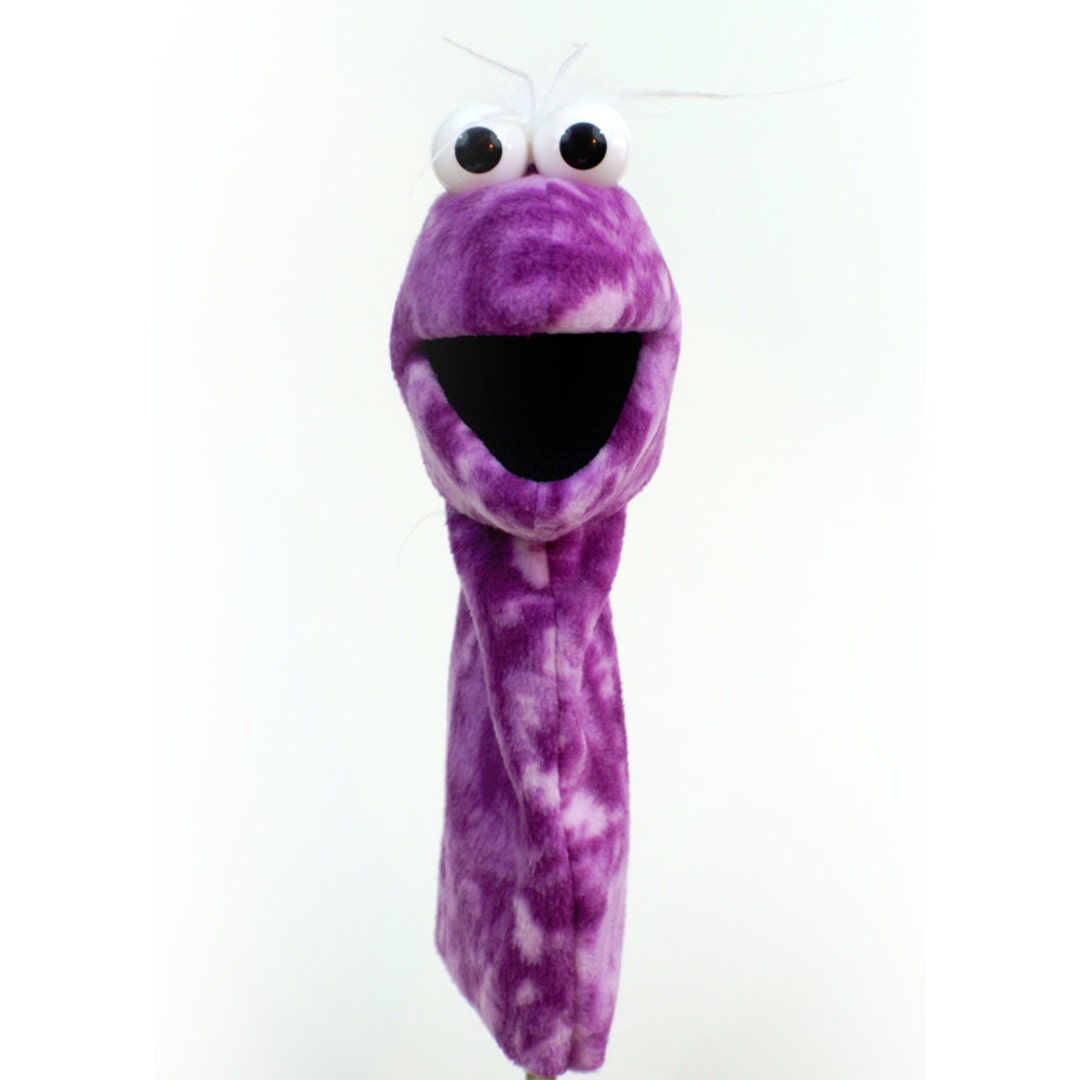 Hand Puppet - DARK PURPLE Tie-dye Playful Puppet Pal™ - Etsy