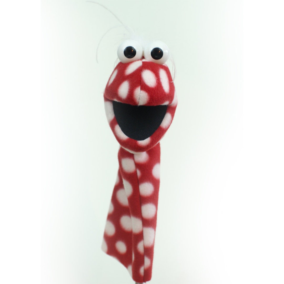 Hand Puppet - RED Polka Dot Playful Puppet Pal™ - Etsy