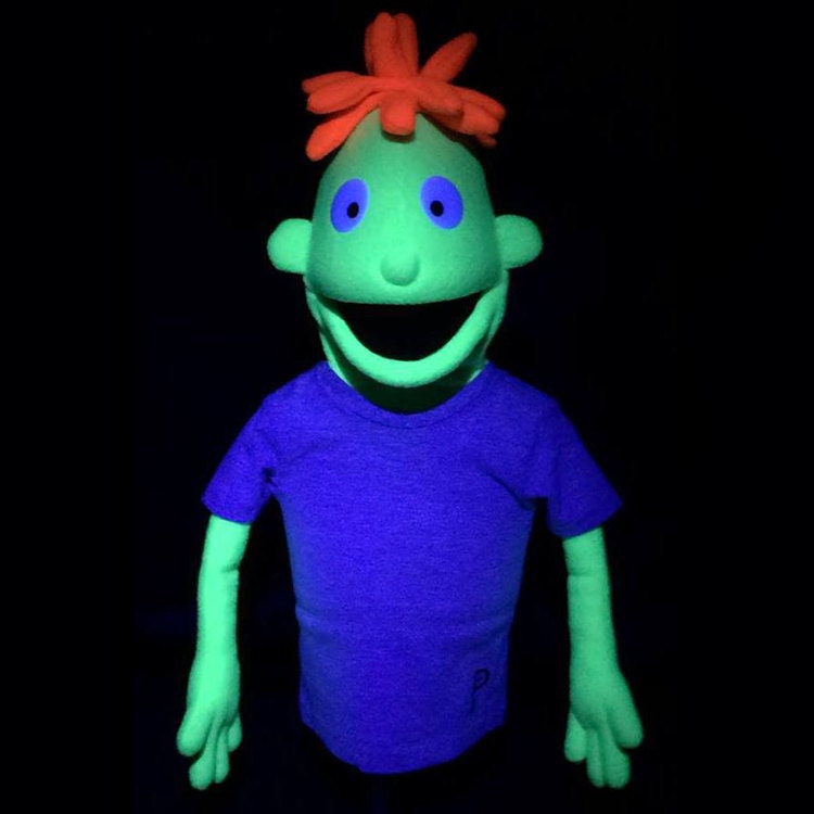 Hand Puppet - Black Light Boy Professional Puppet #1 - Customizable - Etsy
