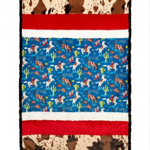 Cowboy Baby Quilt - Etsy