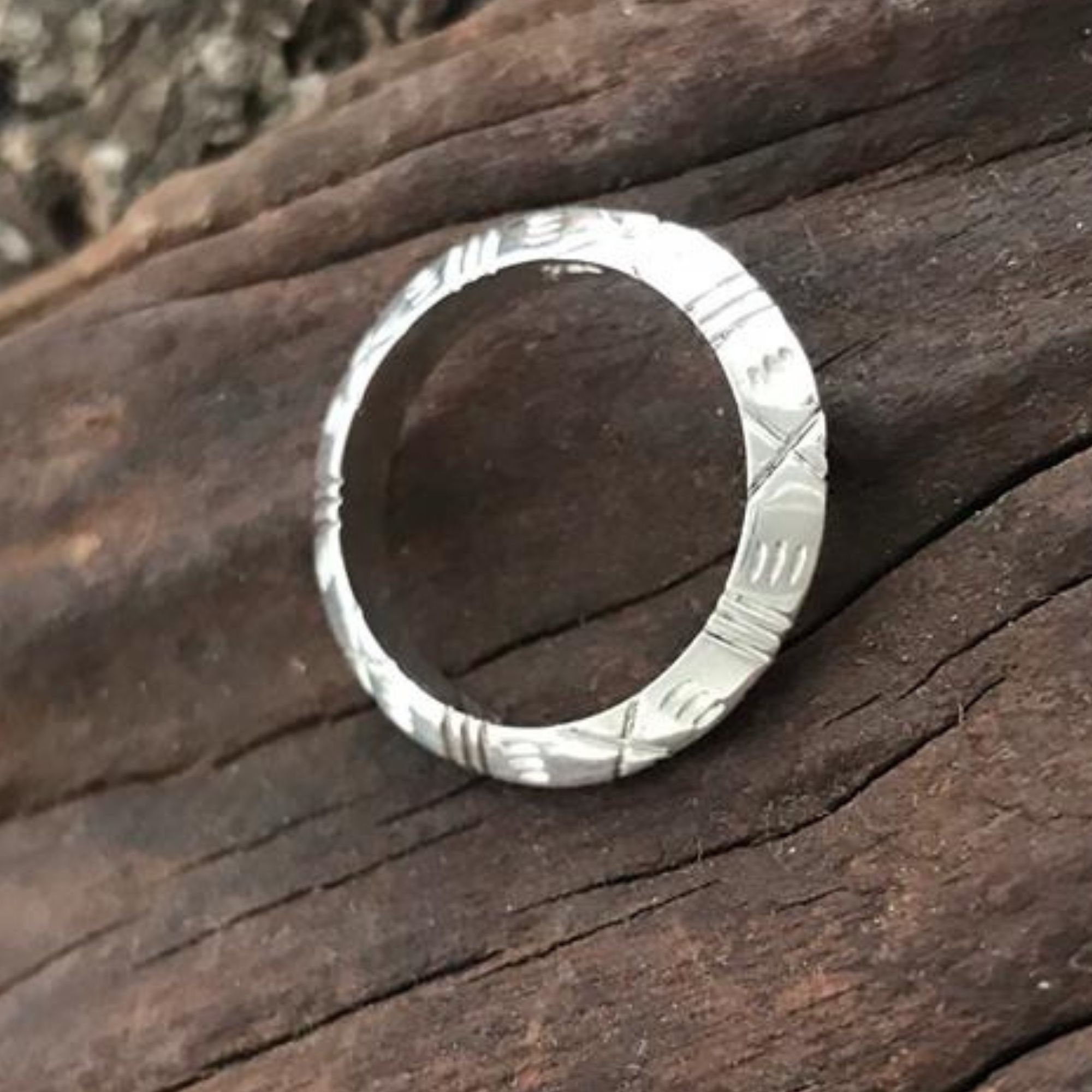 Ndebele Sterling Silver Ring inspired by the painting on the | Etsy