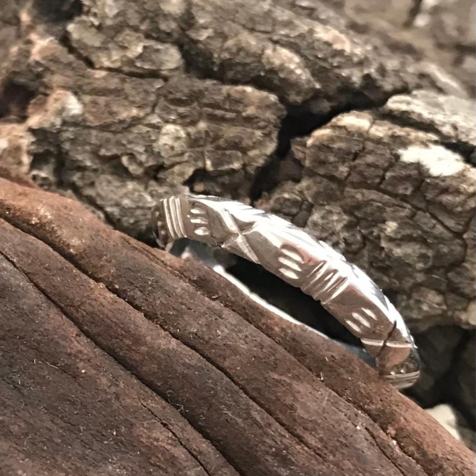Ndebele Sterling Silver Ring inspired by the painting on the | Etsy
