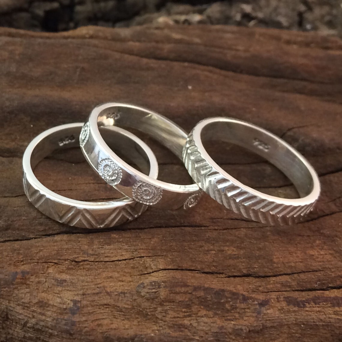 Silver Great Zimbabwe Stacking Rings - Etsy