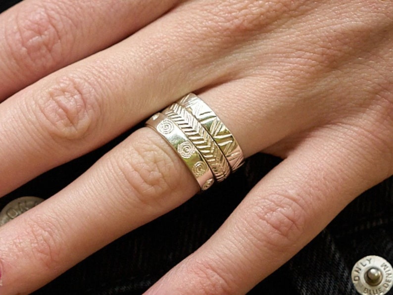 Silver Great Zimbabwe Stacking Rings - Etsy
