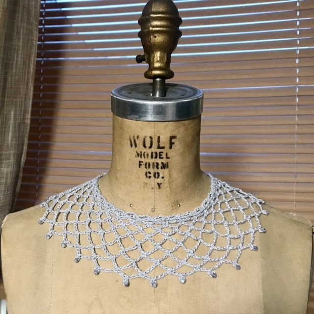 RGB Inspired Beaded Lace Dissent Collar - Etsy