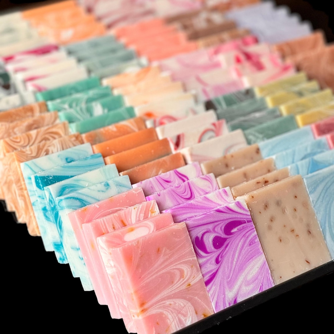 100 Mini Soaps Bulk: Unwrapped Variety Pack, Wholesale Soaps - Etsy