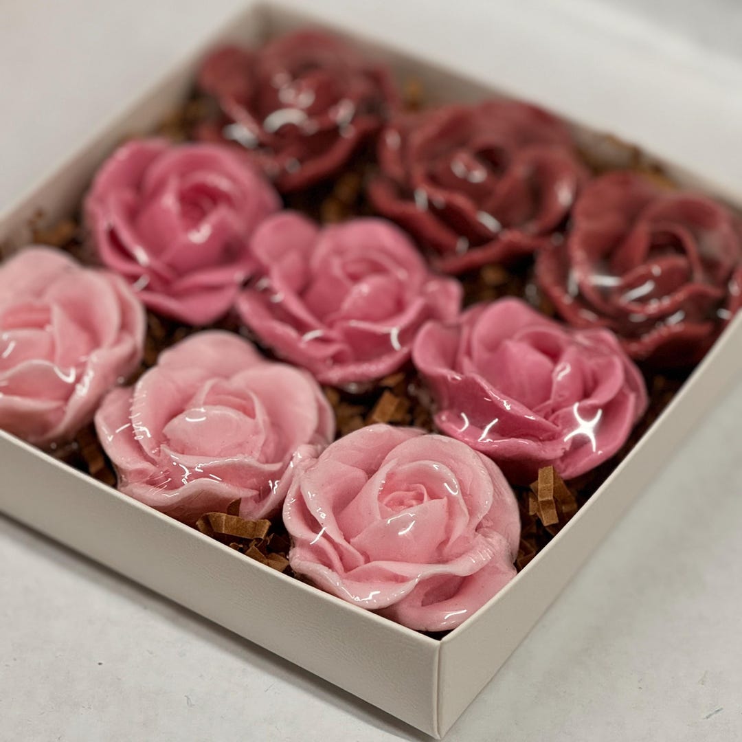 Romantic Roses Soap Gift Set for Her Thank You Gift Mother’s Day 9 Soap ...