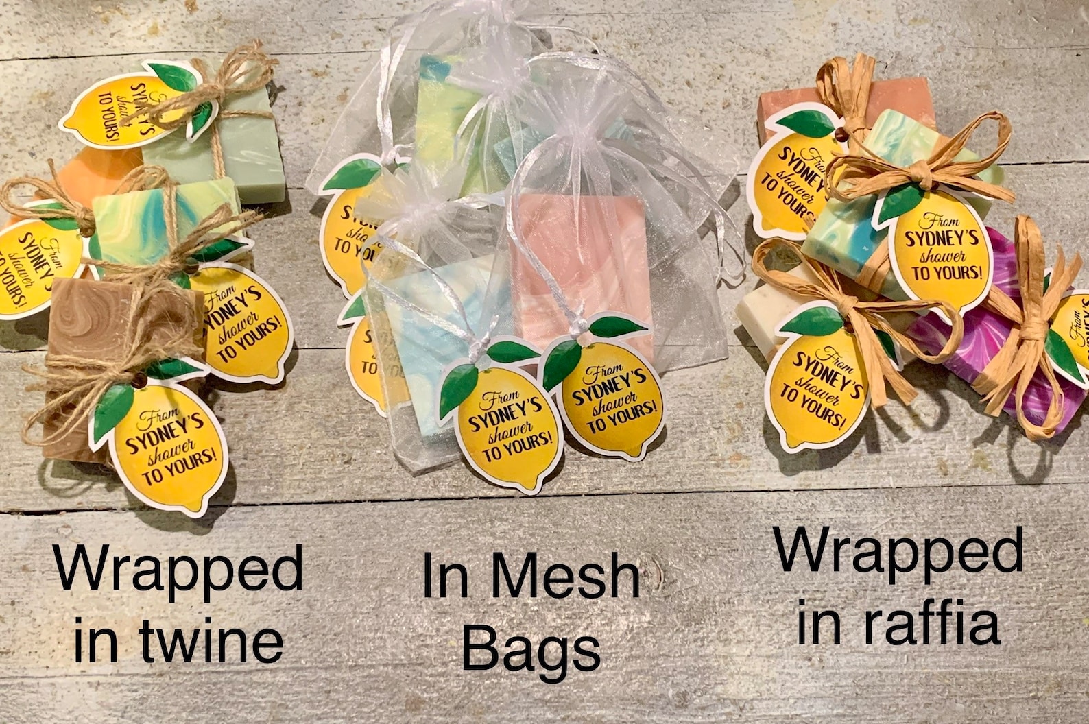 Lemon Squeeze Themed Mini Soap Shower Favors Wrapped Custom - Etsy
