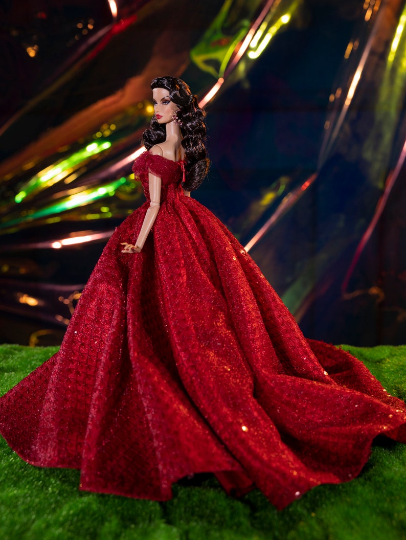Red Queen Dress For Fashion Royalty Poppy Parker Silkstone Etsy