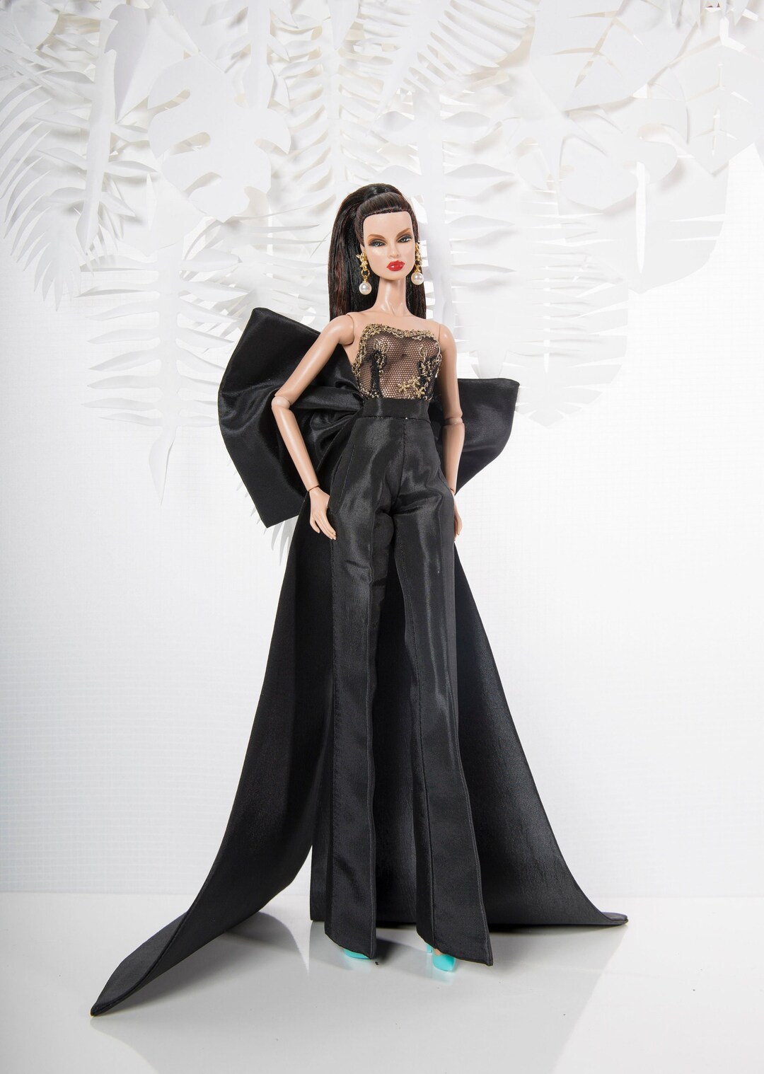 Black Jumsuits for Rimdoll and 12" Fashion Doll Same Size - Etsy