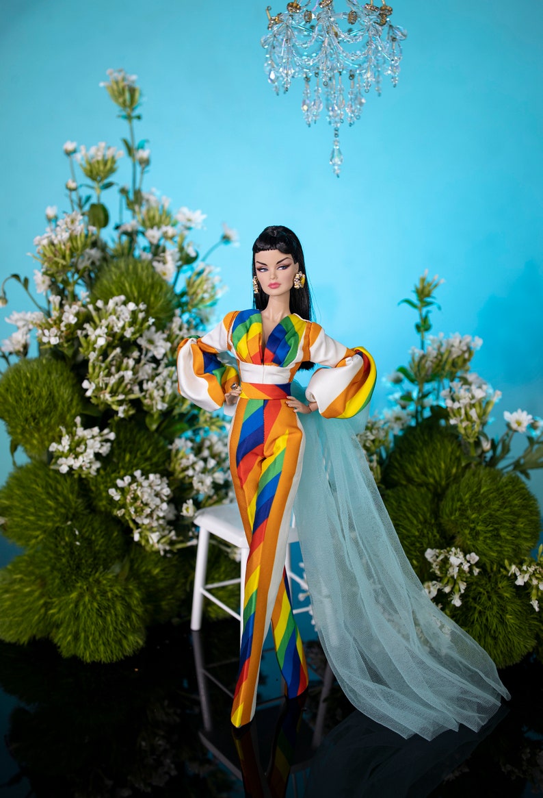 Rainbow Jumpsuit for Fashion Royalty Poppy Parker - Etsy