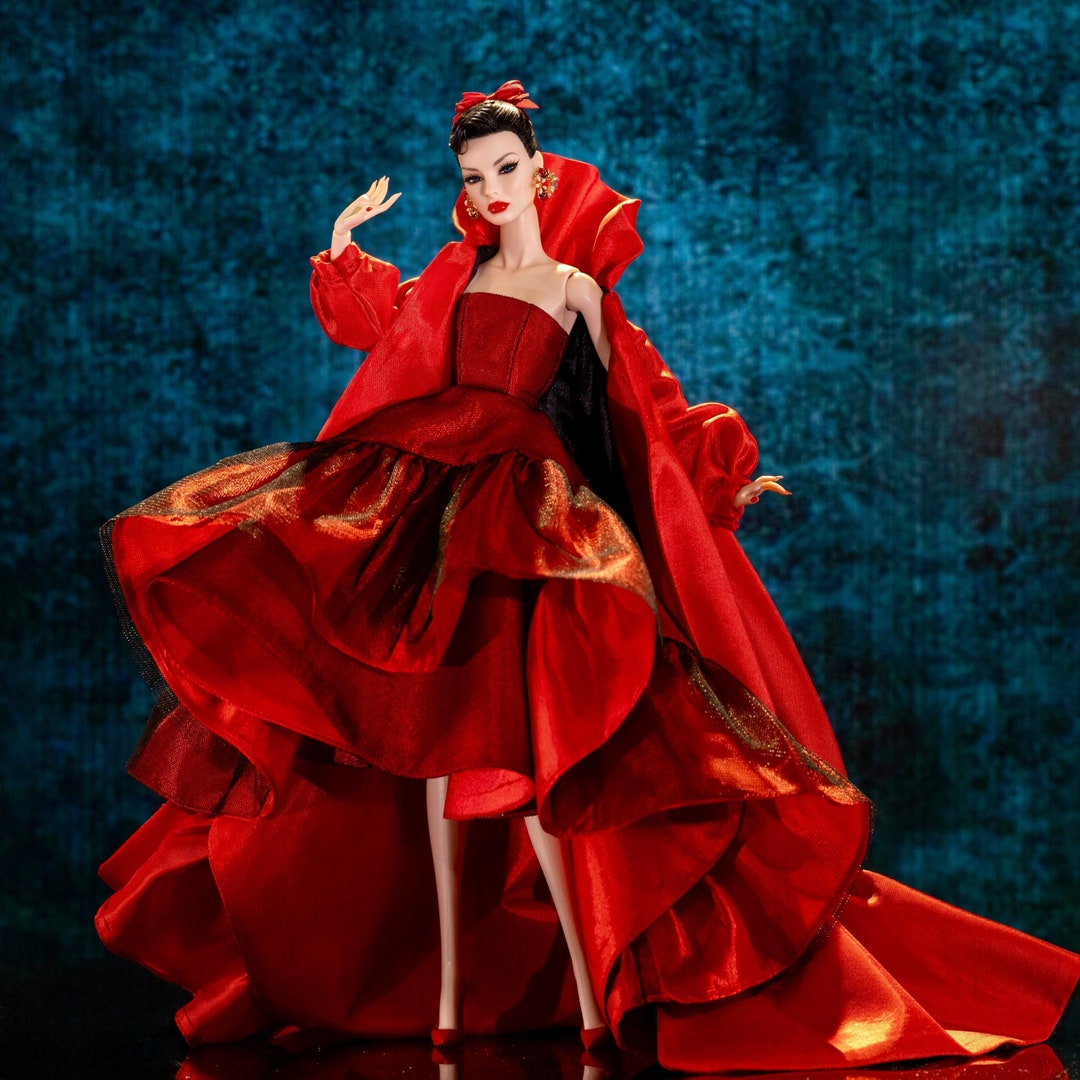 Scarlet Majesty Dress for Rimdoll and Fashion Doll 12" Same Size - Etsy