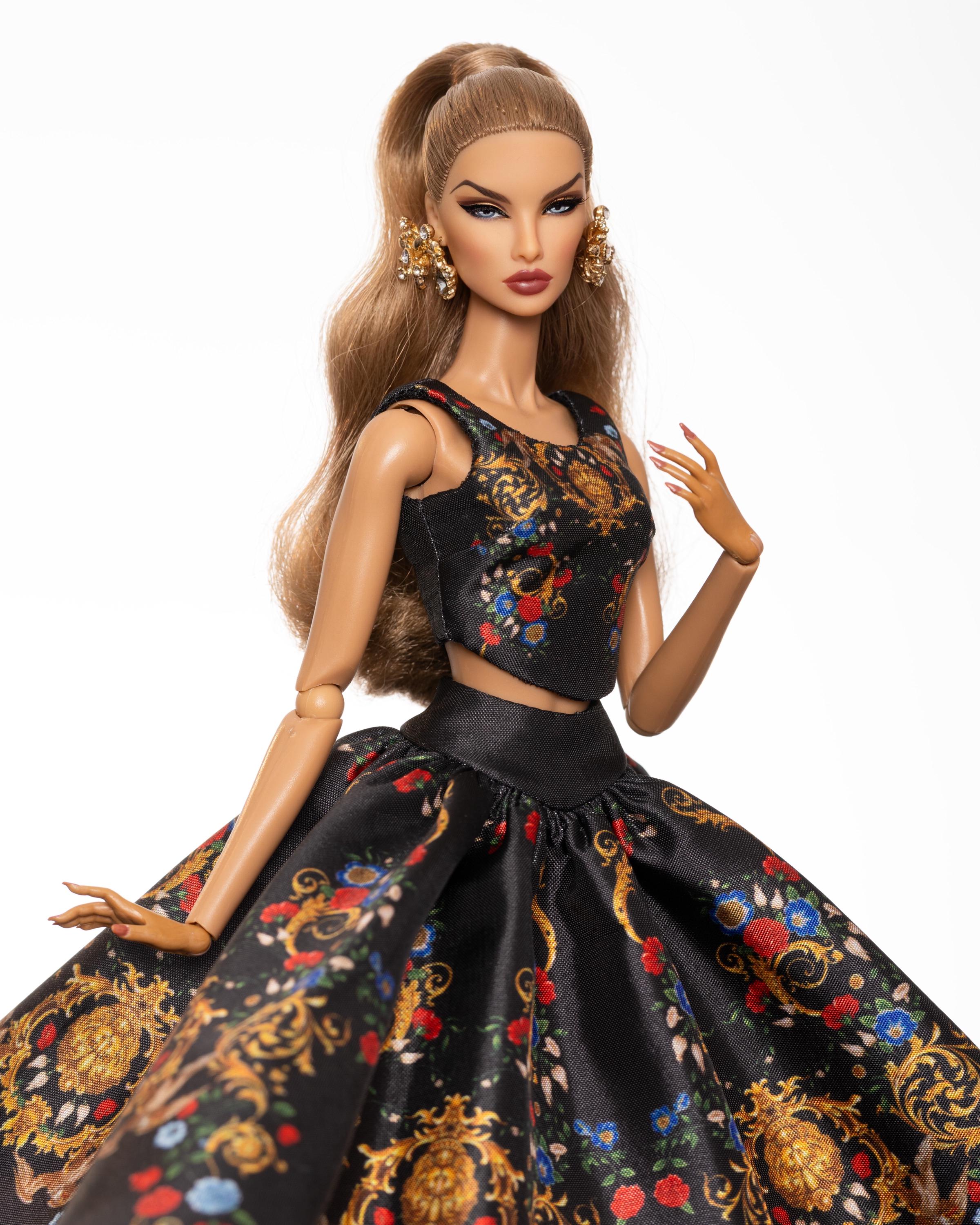 Rococo Rose Dress for Rimdoll and Fashion Doll 12" Same Size - Etsy